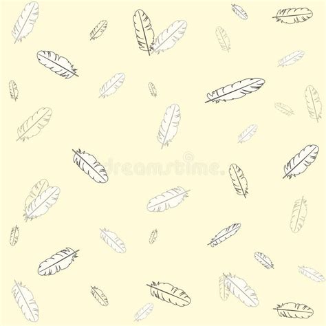Seamless Pattern Of Plumage Stock Vector Illustration Of Plumage