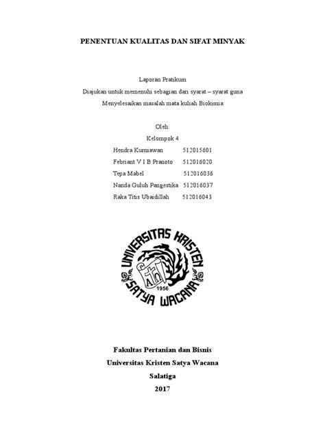 Penentuan Kualitas Minyak Pdf