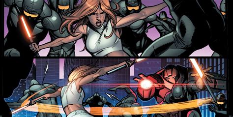 Marvels New Iron Man Pepper Potts To The Rescue