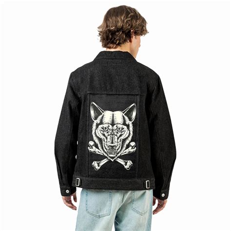 Wolf And Bones Patch · Swapwear®