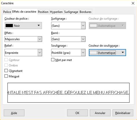 Libreoffice Writer Mise En Forme Au Niveau Des Caractères Médiaforma