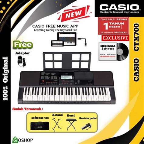 Jual Keyboard Casio Ctx 700 Ctx700 Ct X700 Original Shopee Indonesia