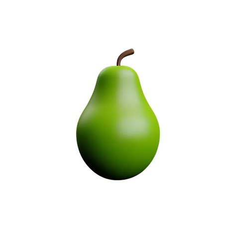Avocado 3d Rendering Icon Illustration 28566766 Png