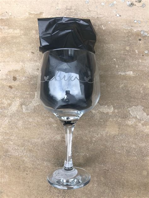 Personalised Etched Gin Glass Etsy