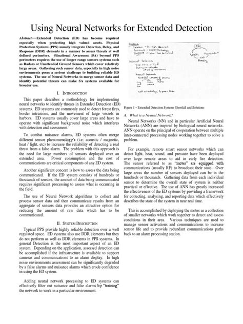 Using Neural Networks For Extended Detection Ntroduction Pdf Waves