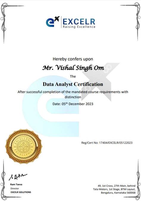 dataanalyst certificationachievement analytics… vishal singh om
