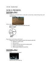 Week2 Docx CSS 202 World Of Turf SOILS PRIMER Soils Primer Part