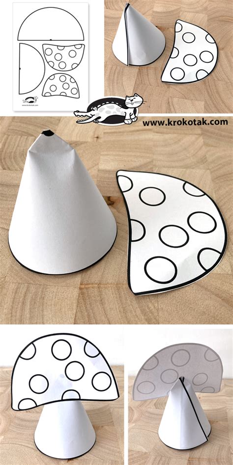 Krokotak Mushroom Paper Craft