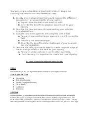 Project Powerpoint Worksheet Docx Your Presentation Should Be