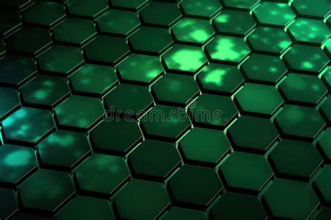 Abstract Green Hexagon Background Stock Illustration Illustration Of Pattern Flat 280105910