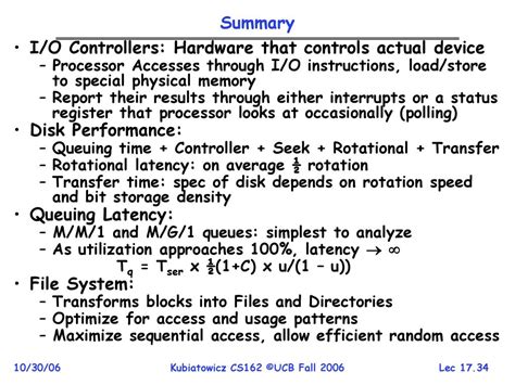 Cs162 Operating Systems And Systems Programming Lecture 17 Disk Management And File Systems