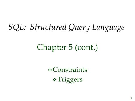 Sql Structured Query Language Ppt Download