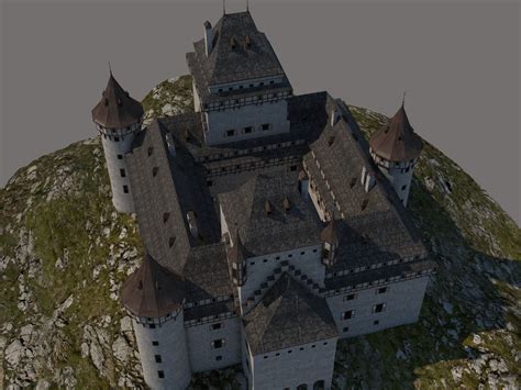 Castle 3d Model Cgtrader