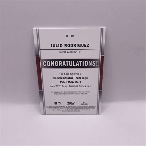 2023 Topps Series 1 Team Logo Commemorative Patches TLP JR Julio