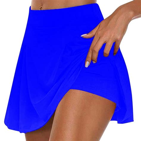 Htnbo Skorts Skirts For Women Summer Athletic Stretchy Elastic Waist