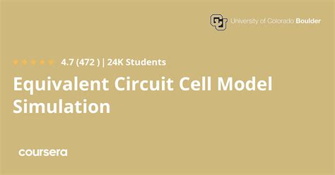 Equivalent Circuit Cell Model Simulation Coursya