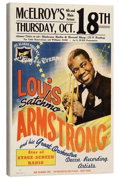 Posterlounge Leinwandbild Vintage Entertainment Collection Louis
