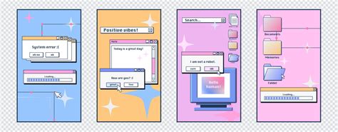 retro desktop computer interface posters 17688959 vector art at vecteezy