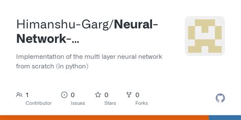 GitHub Himanshu Garg Neural Network Implementation From Scratch Implementation Of The Multi