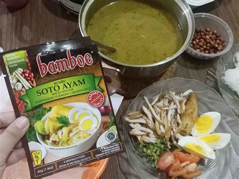 Resep Soto Ayam Praktis Dengan Bumbu Bamboe