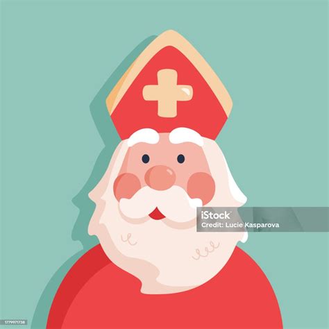 Saint Nicholas 또는 Sinterklaas 벡터 12월에 대한 스톡 벡터 아트 및 기타 이미지 12월