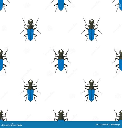 Bug Pattern Seamless Vector Stock Illustration Illustration Of Virus