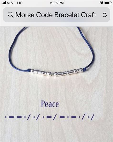 Morse Code Bracelet Craft Best Idea Diy