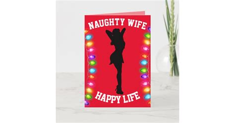 Spanking Romantic Christmas Card For Naughty Wife Zazzle