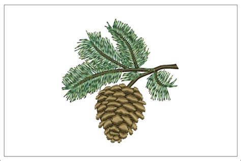 Pine Branch Embroidery File 2285044