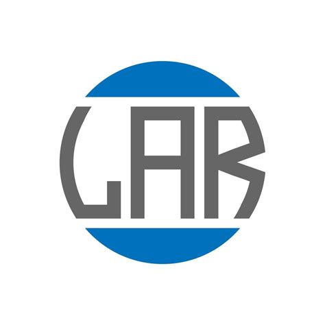 LAR Letter Logo Design On White Background LAR Creative Initials