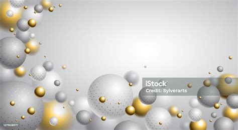 빈 복사 공간이있는 사실적인 점선 벡터 일러스트레이션 점과 필드 효과의 깊이가있는 아름다운 공과 추상적 인 배경 3d 글로브 디자인 컨셉 아트 3차원 형태에 대한 스톡 벡터