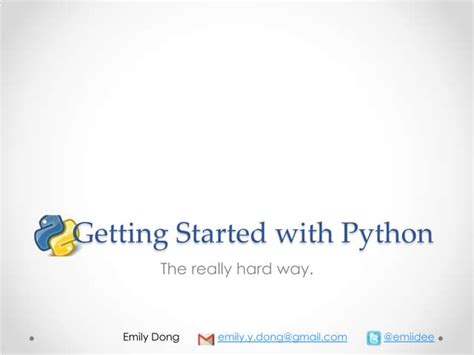 getting started with python pptx