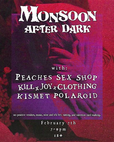 Monsoon After Dark Market Takeover With Peaches Sex Shop