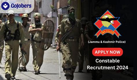 Jk Police Constable Recruitment 2024 4002 Vacancies Gojobers