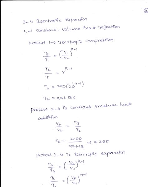 An Ideal Diesel Engine Has A Compression Ratio Of 20 And Uses Air As