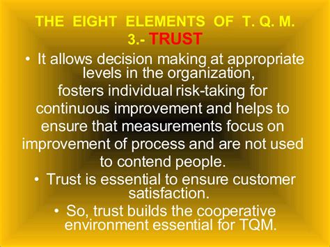The 8 Elements Of Tqm Pps