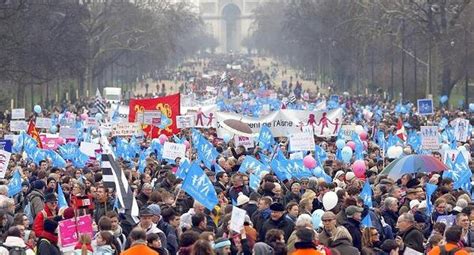 Miles Protestan En París Contra Ley De Matrimonio Homosexual Mundo