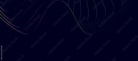 Big Data Abstract Visualization Digital Concept Virtual Landscape Stock Illustration Adobe