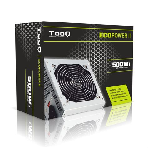 FUENTE ALIMENTACION ATX 500W TOOQ EP II 110V 240V TQEP 500S INT
