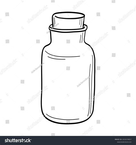 Old Vintage Bottle Cork Hand Engraved Stock Vector Royalty Free