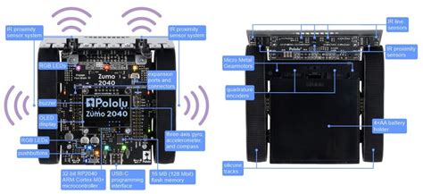 Kit De Robô Zumo 2040 Sem Motores Opencircuit