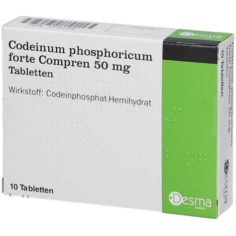 Codeinum Phosphoricum Forte Compren 50 Mg 10 St Shop