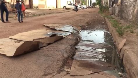 Em Porangatu Moradores Aguardam Ansiosos Pelo Asfalto Em Rua Cheia De