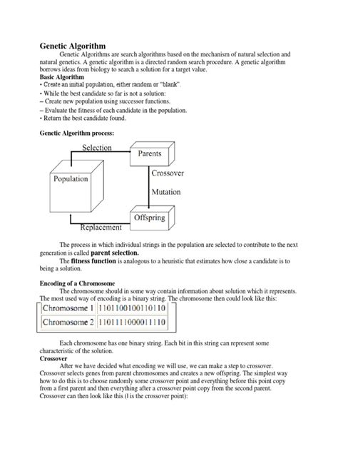 An Introduction To Genetic Algorithms Encoding Crossover Mutation