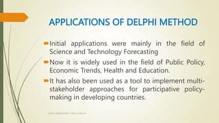 Delphi Method Of Forecasting Process Pptx