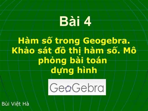 Hướng Dẫn Vẽ Parabol Bằng Geogebra Với Sự Trợ Giúp Của Hình ảnh Chân Thật