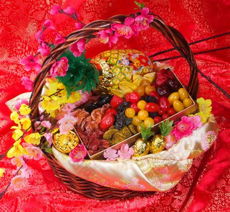 在中国农历新年背景上干果图片 包图网企业站