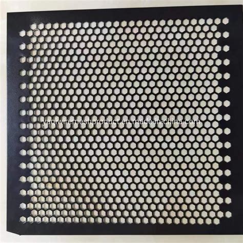 12mm 15mm Thickness Hexagon Hole Perforated Metal Mesh Sheet