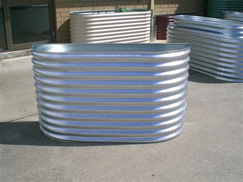 Half Bed Raised Garden Bed Galvanised 1000mm L X 400mm W X