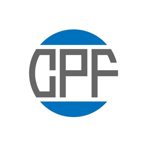 Cpf Letter Logo Design On White Background Cpf Creative Initials